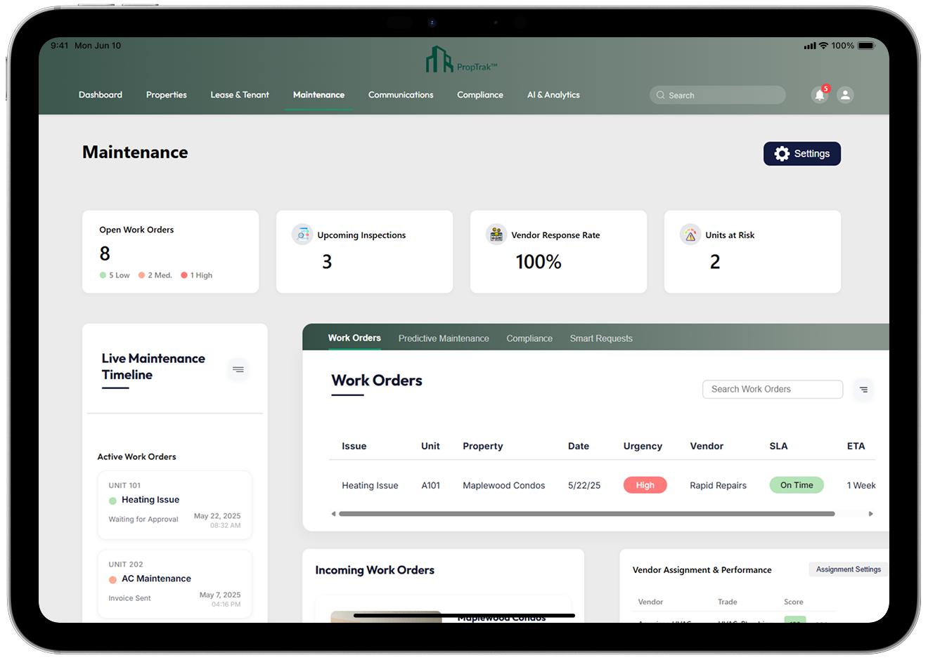 PropTrak - AI-Powered Property Management